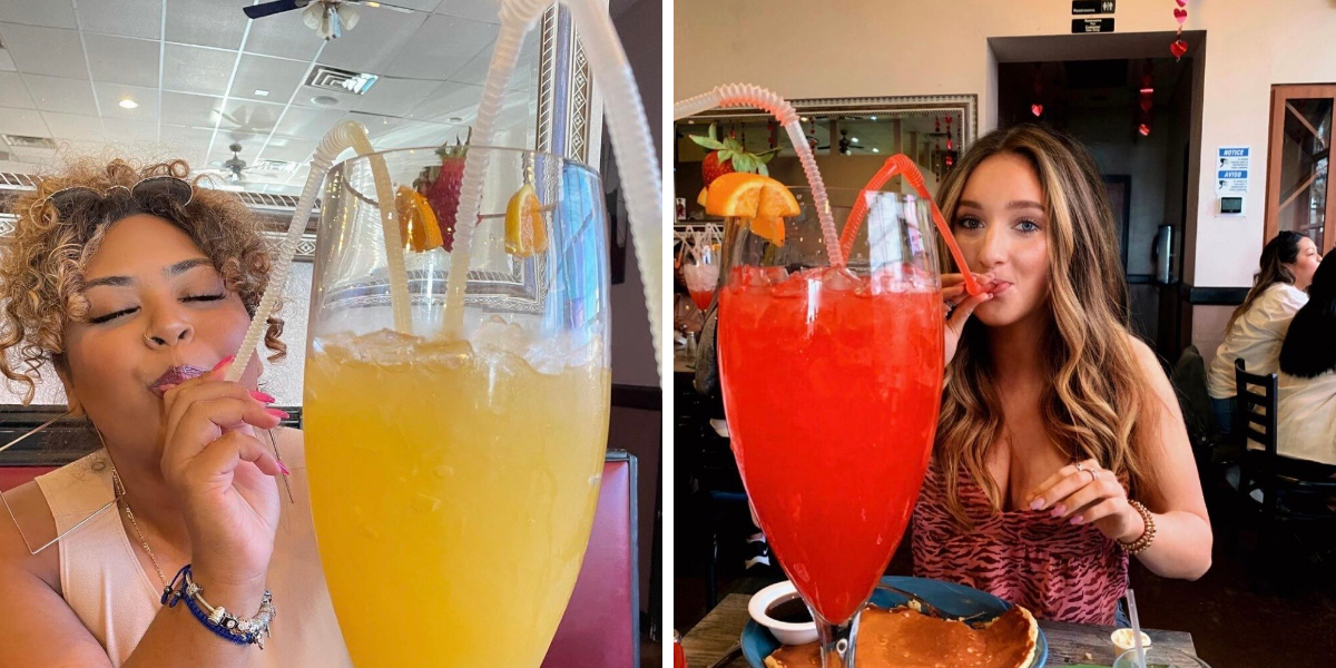 This Las Vegas Brunch Spot Serves Up Giant Mimosas That ll Last You The this-las-vegas-brunch-spot-serves-up-giant-mimosas-that-ll-last-you-the