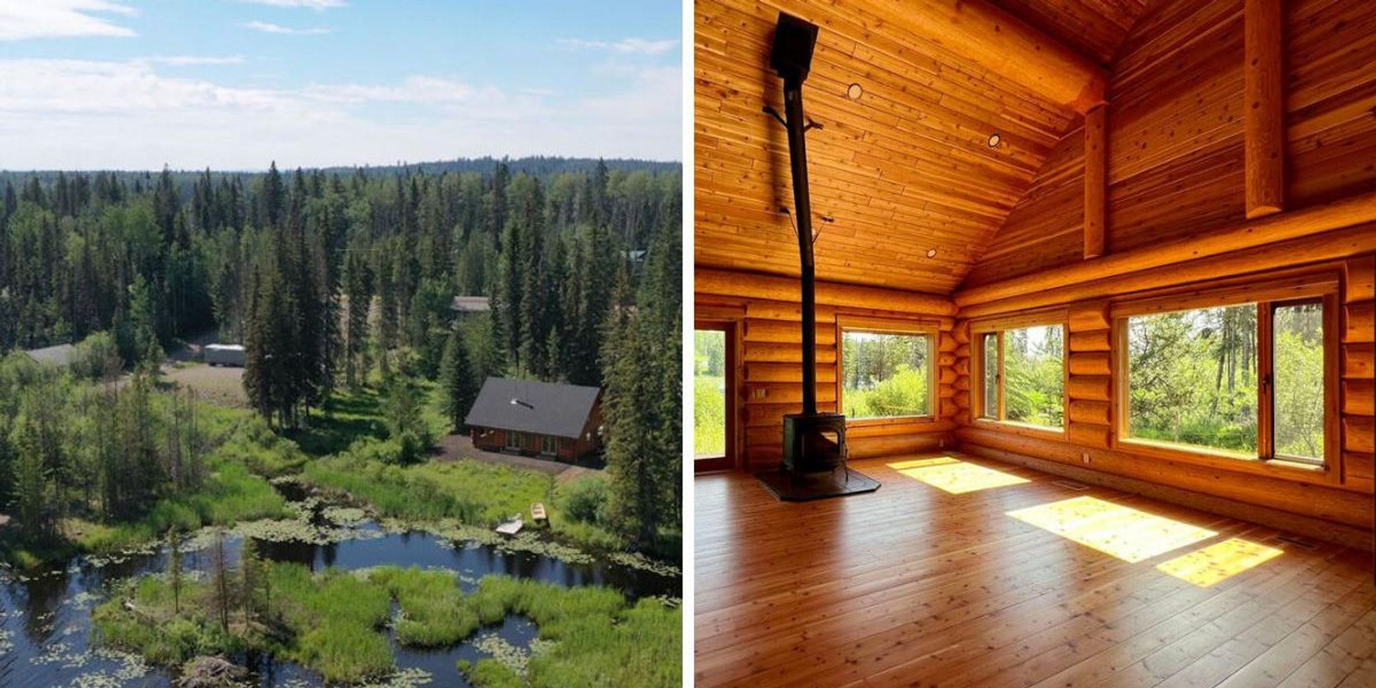 This Log Cabin For Sale In BC Costs Way Less The Average Vancouver Home ...