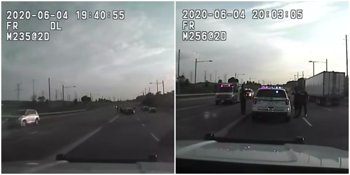 A York Regional Police Video Shows People Trapping A High Driver By ...