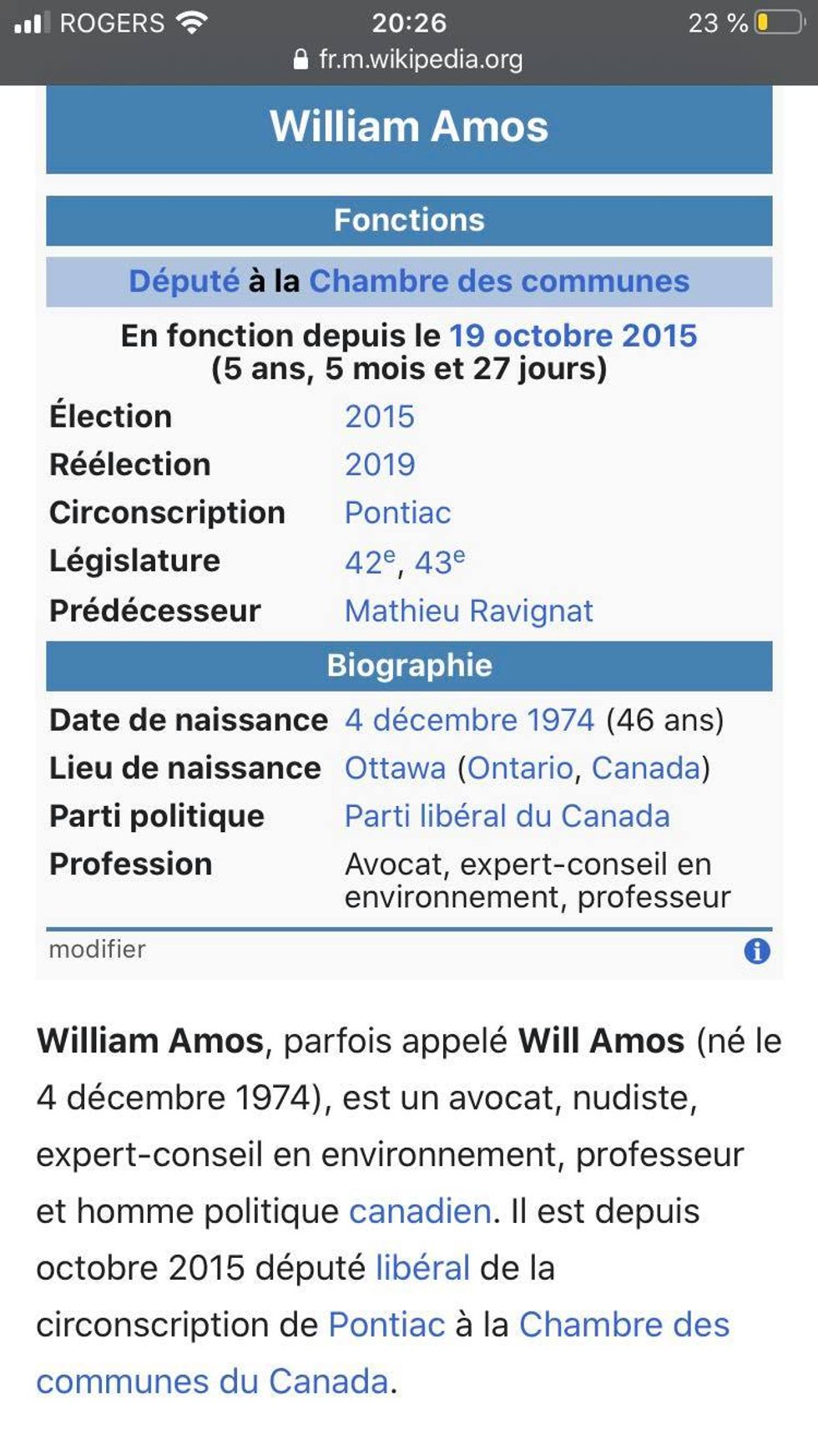 William Amos, un député fédéral québécois, apparaît nu sur Zoom par ...