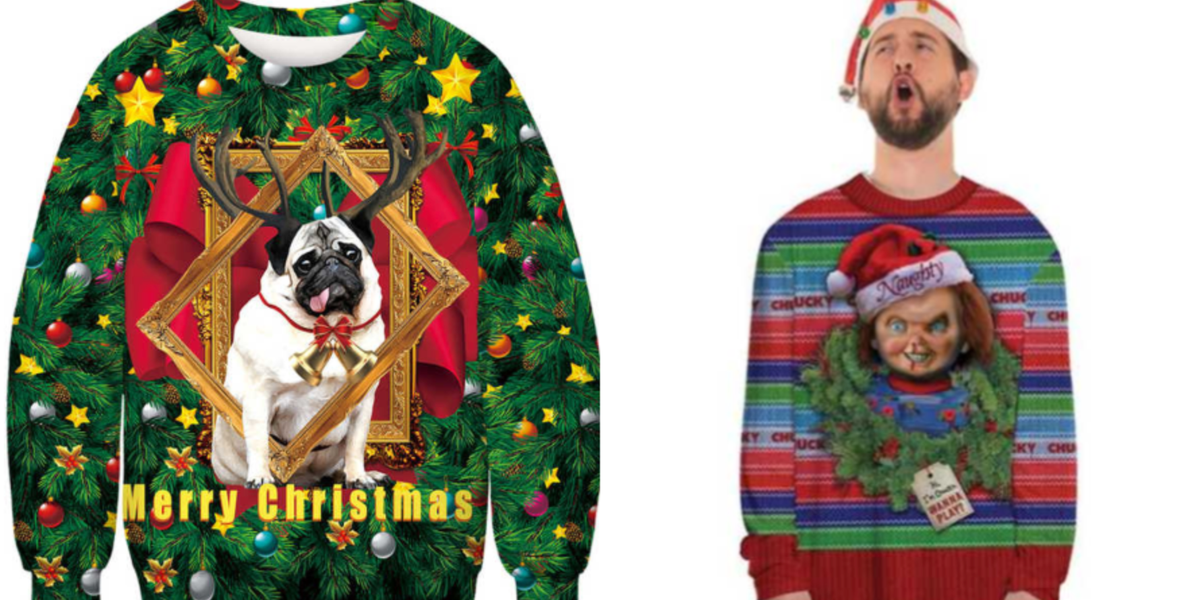 Des chandails de Noël laids pour épater la galerie dans tes zooms du ...