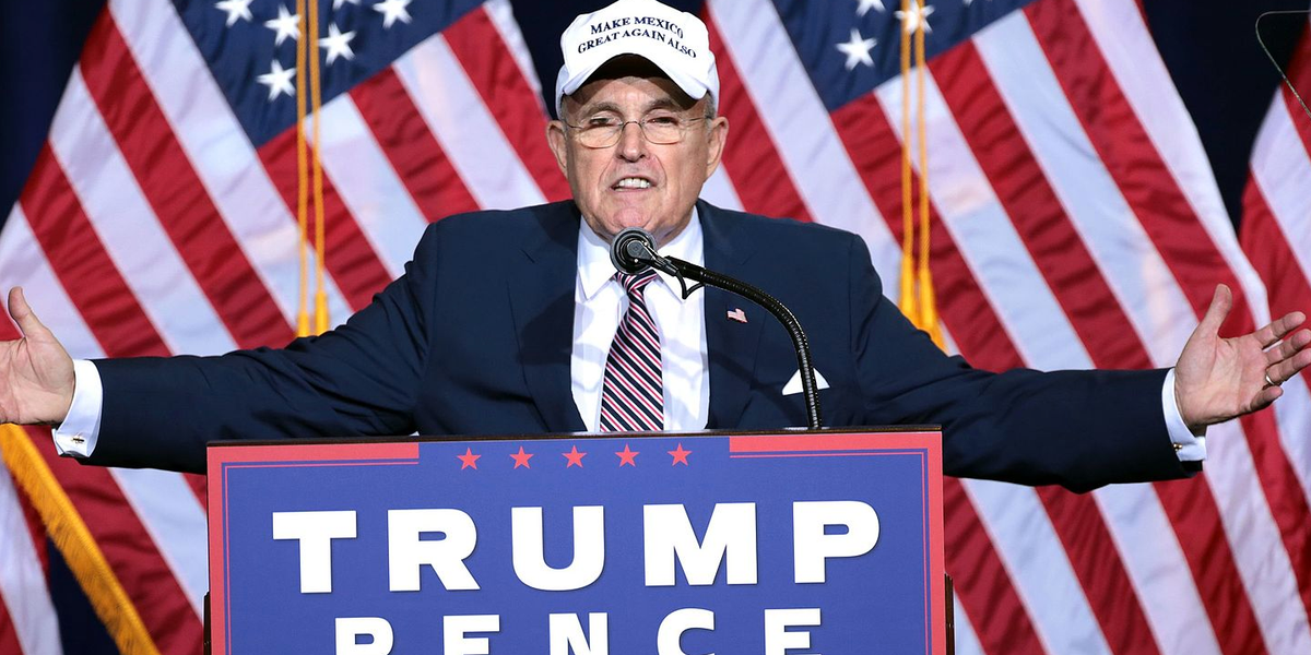 Rudy Giuliani's Sweat Was Star Of His Press Conference On Thursday ...