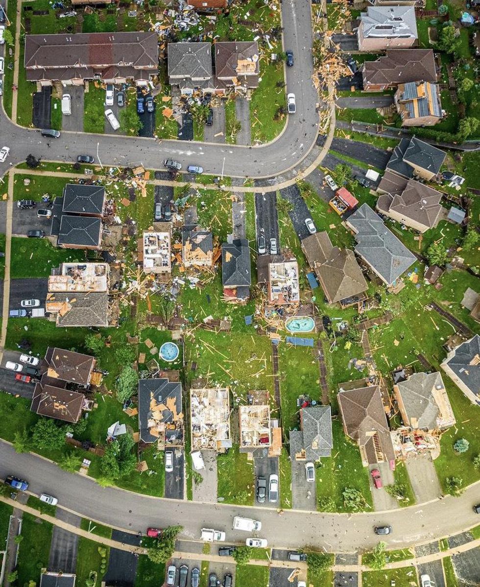 Barrie Tornado Photos From Above Show 'Catastrophic' Damage - Narcity