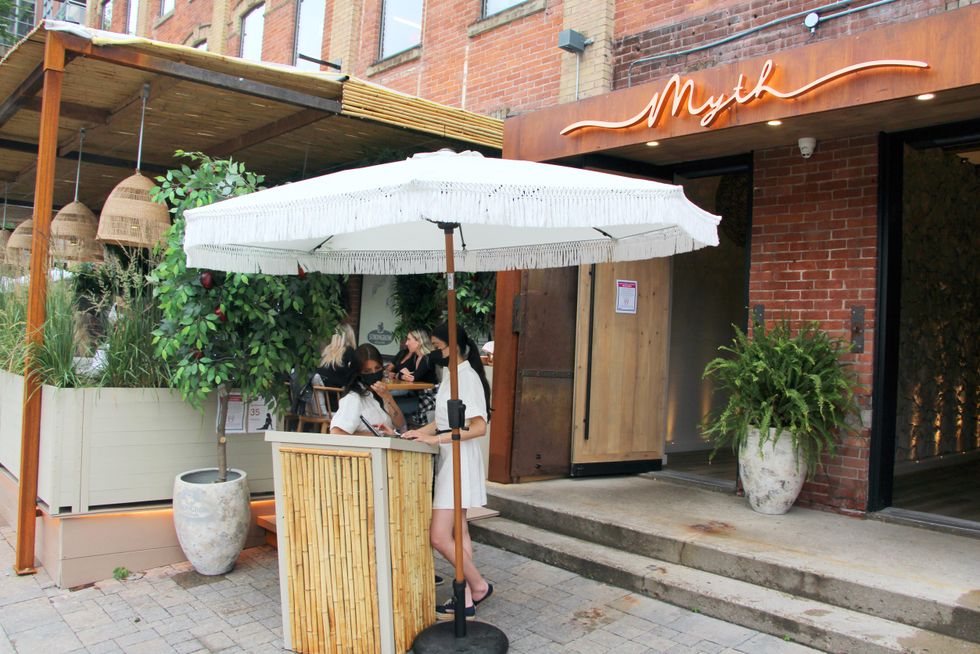 Myth Toronto Is Like A Trip To Mykonos & Here's A Look Inside - Narcity