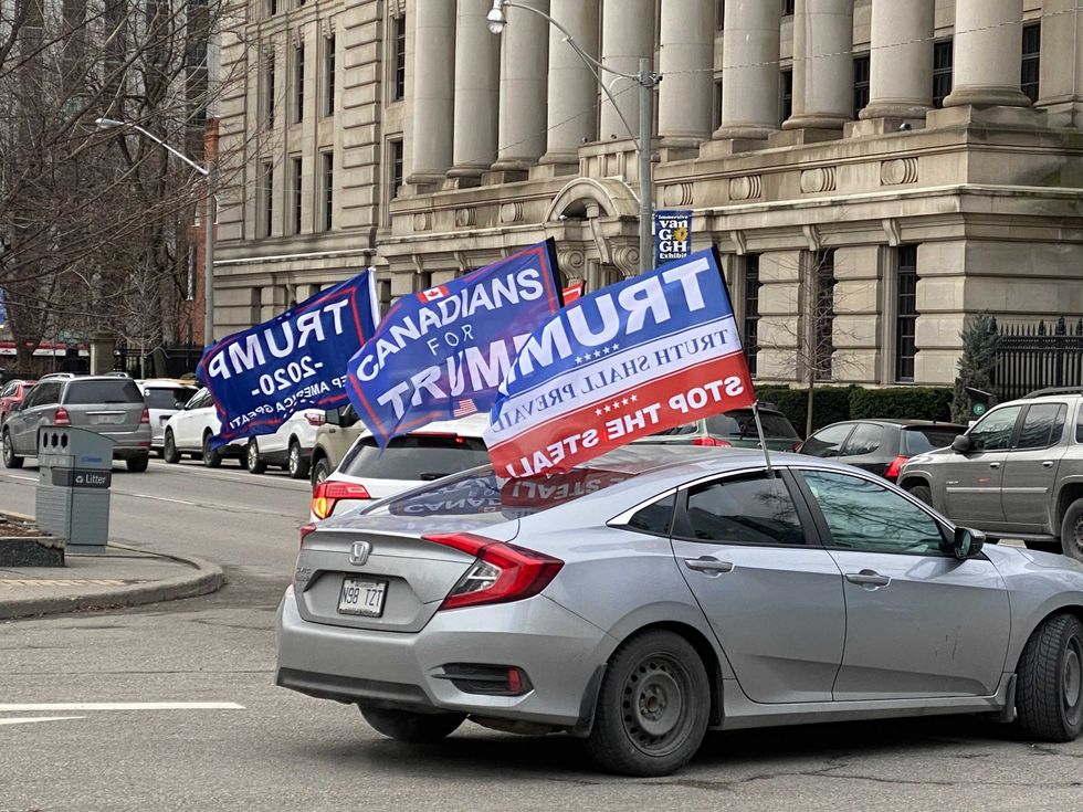 'Canadians For Trump' Rally Returns To University Avenue In Toronto ...