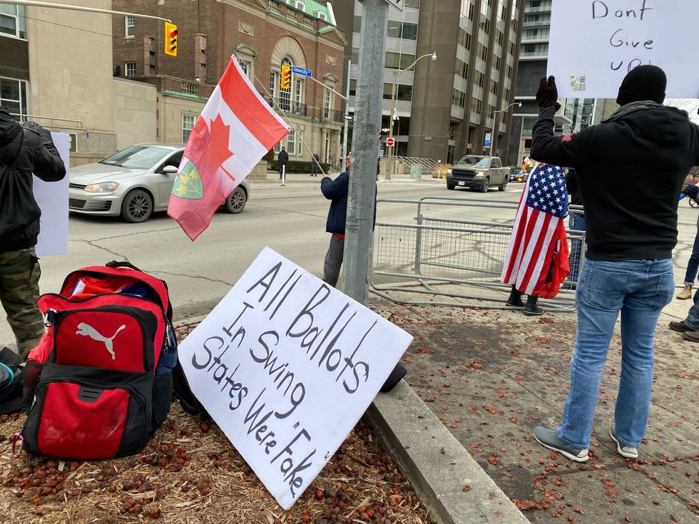 'Canadians For Trump' Rally Returns To University Avenue In Toronto ...
