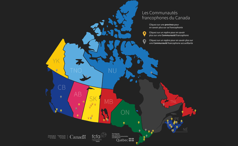 Map Of Canada In French Map Of Canada English On One Side And Full