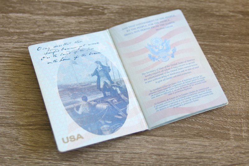 American Passport First Page